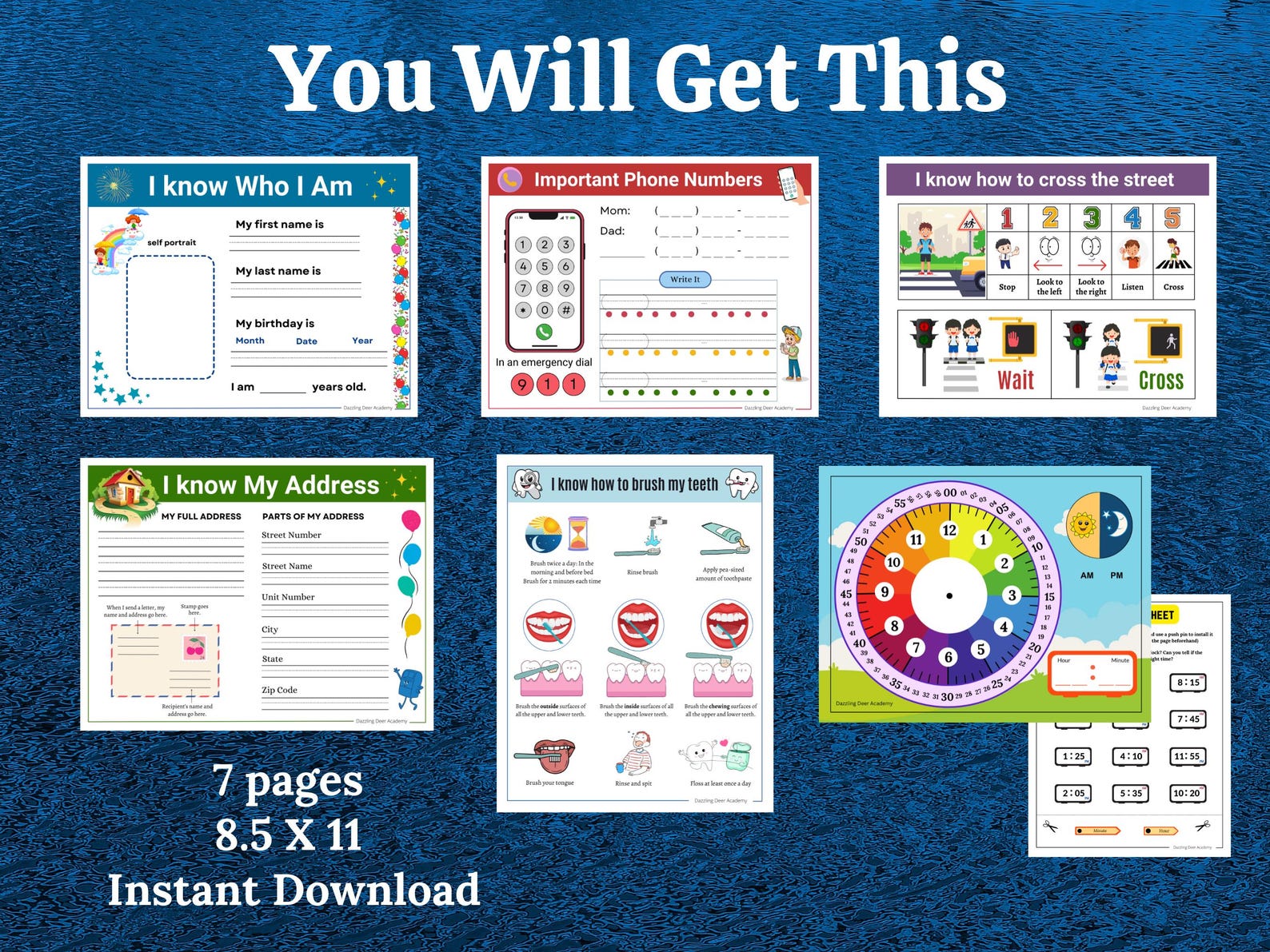 Life Skills for Kids Printable Activity. Home School Curriculum ...