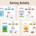 Seasons Printable for Kids, Months of the Year Matching Game, Four ...