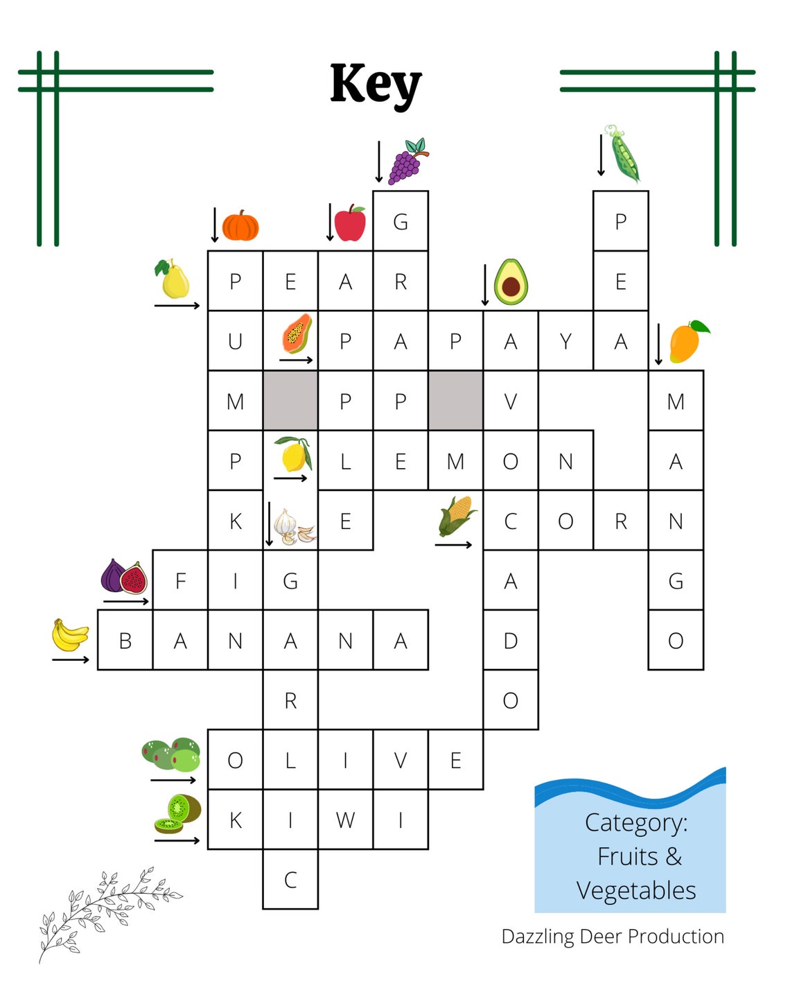 Printable Crossword Puzzles for Kids, Spelling Puzzles, Kids Activity ...