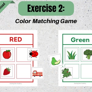 Color Learning Activities for Kids, Printable, Color Flashcards, Color ...