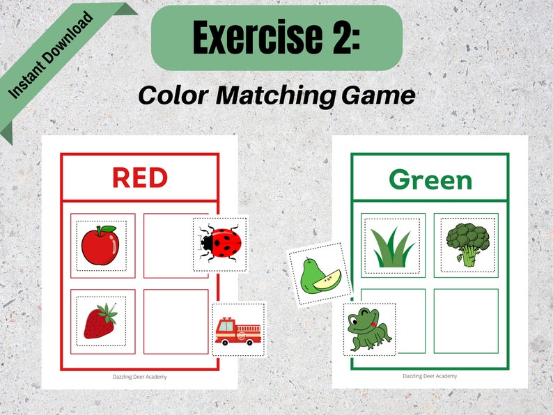 Color Learning Activities for Kids, Printable, Color Flashcards, Color ...