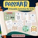 Printable Passover Activity Book for Kids, Pesach Activity Pages, Maze ...