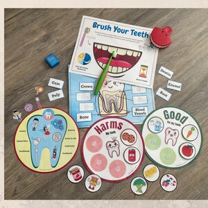 Dental Health Printable Activity for Kids, Preschool Busy Book ...