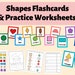 Montessori Shapes Flashcards & Worksheets for Kids Shape - Etsy