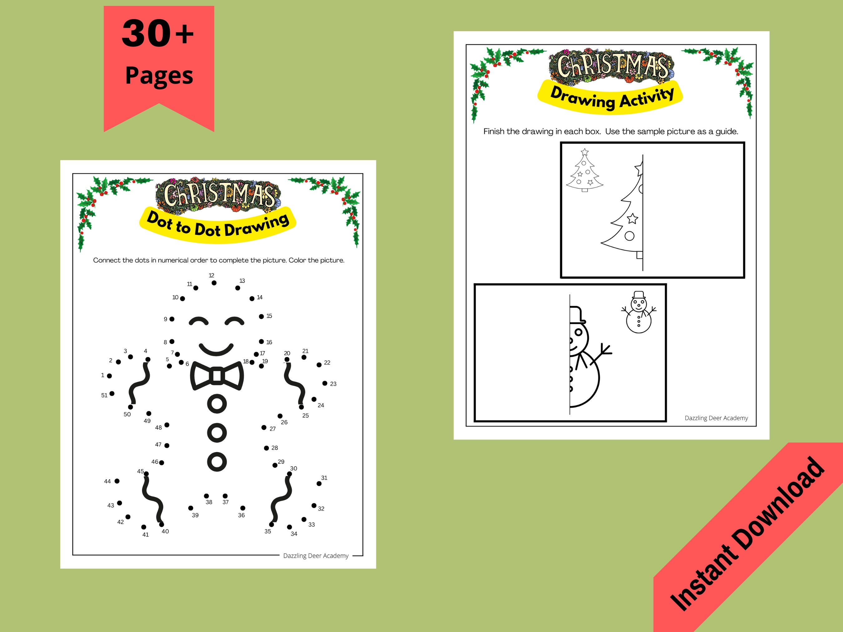 Printable Christmas Activity Book for Kids, Kids Christmas Activities ...