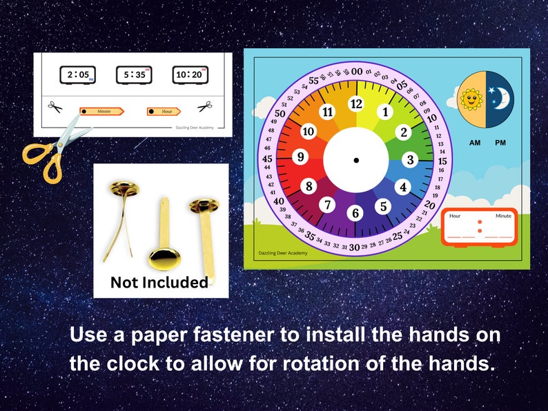 Learn to Tell Time Printable Activity, Telling Time Worksheet ...