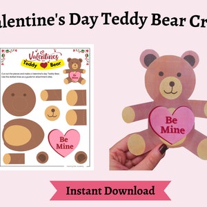 Valentine's Day Activities for Kids, Printable, Valentine Card ...