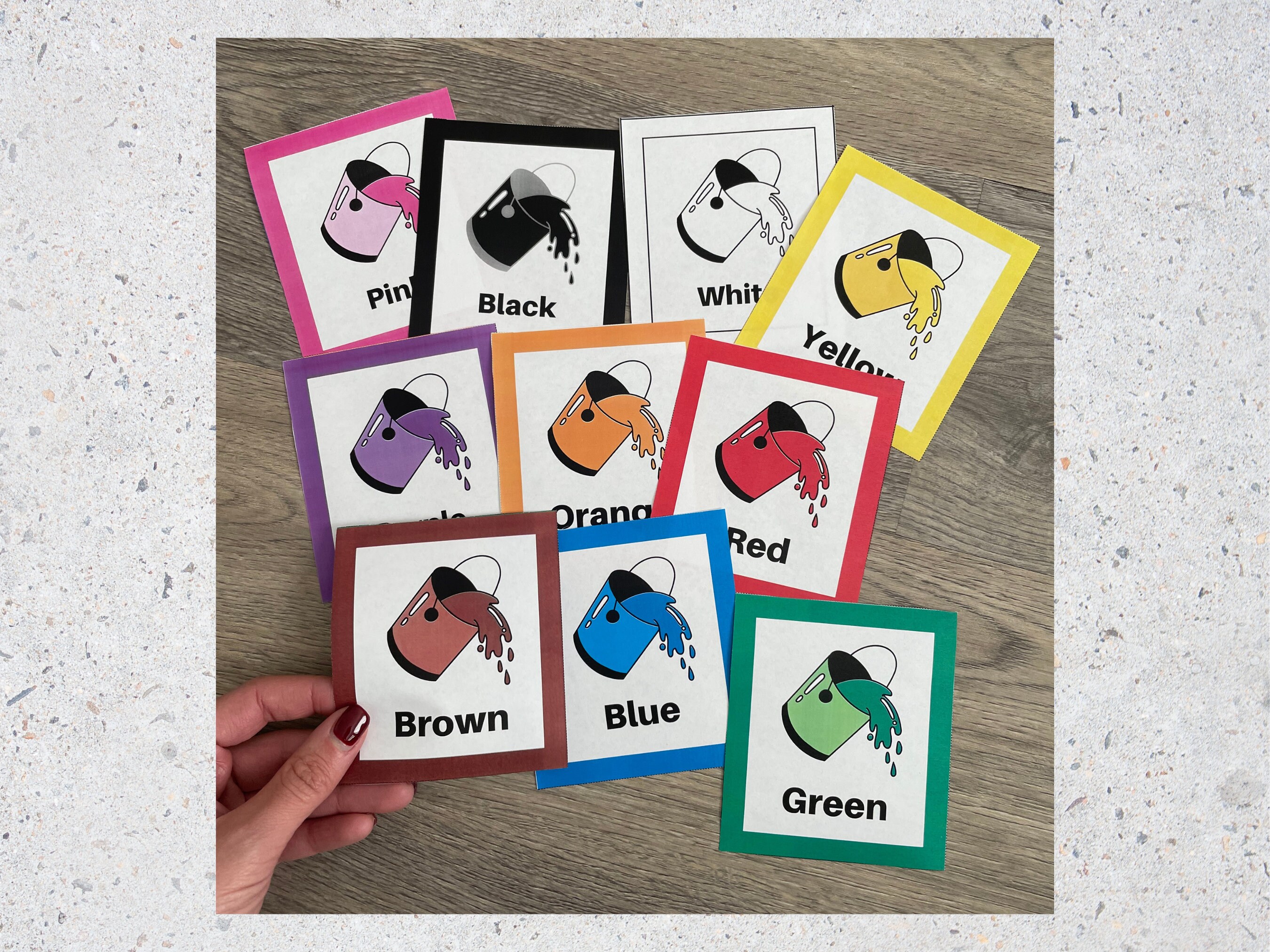 Color Learning Activities for Kids, Printable, Color Flashcards, Color ...