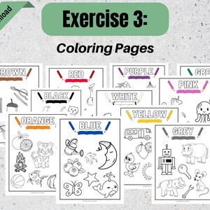 Color Learning Activities for Kids, Printable, Color Flashcards, Color ...