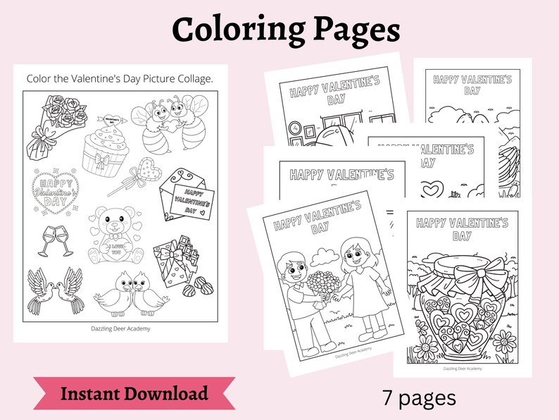 Valentine's Day Activities for Kids, Printable, Valentine Card ...