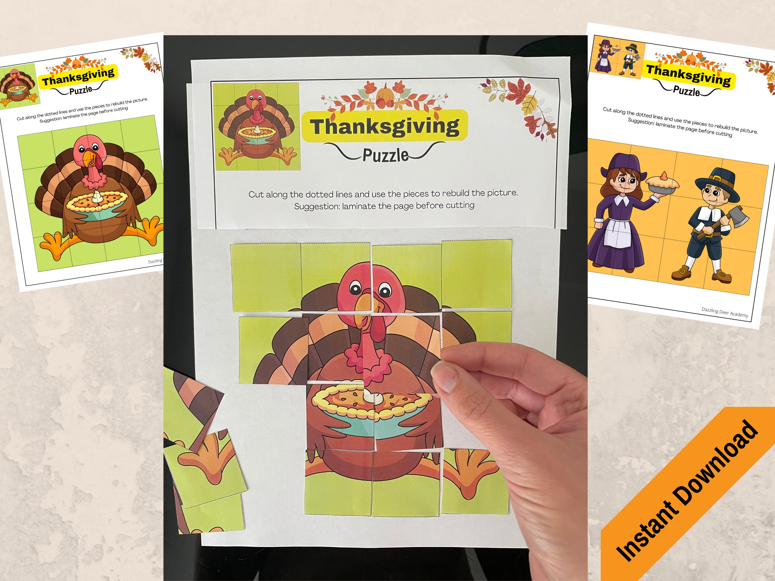 Thanksgiving Activity Pack & Game Bundle for Kids Thanksgiving Turkey ...