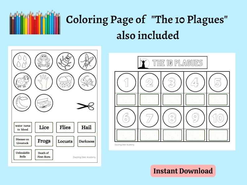 Printable Passover Activity Book for Kids, Pesach Activity Pages, Maze ...