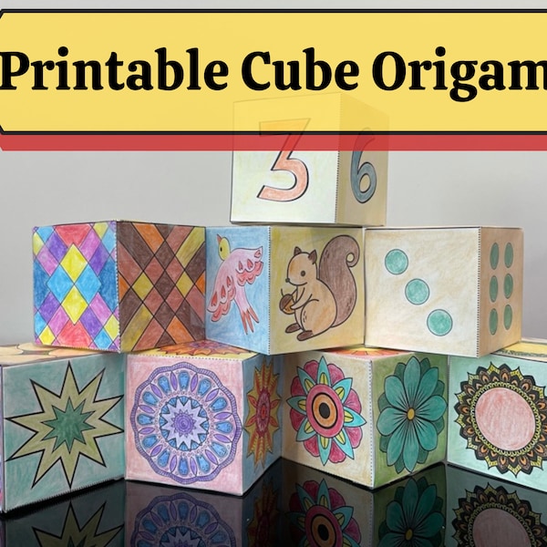 Origami Cubes - Etsy