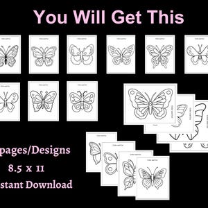 Butterfly Craft for Kids, Printable Spring Craft & Coloring Activity ...