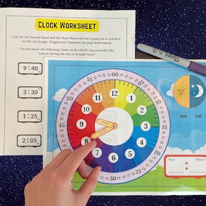 Learn to Tell Time Printable Activity, Telling Time Worksheet ...