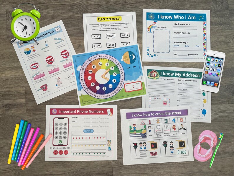 Life Skills for Kids Printable Activity. Home School Curriculum ...
