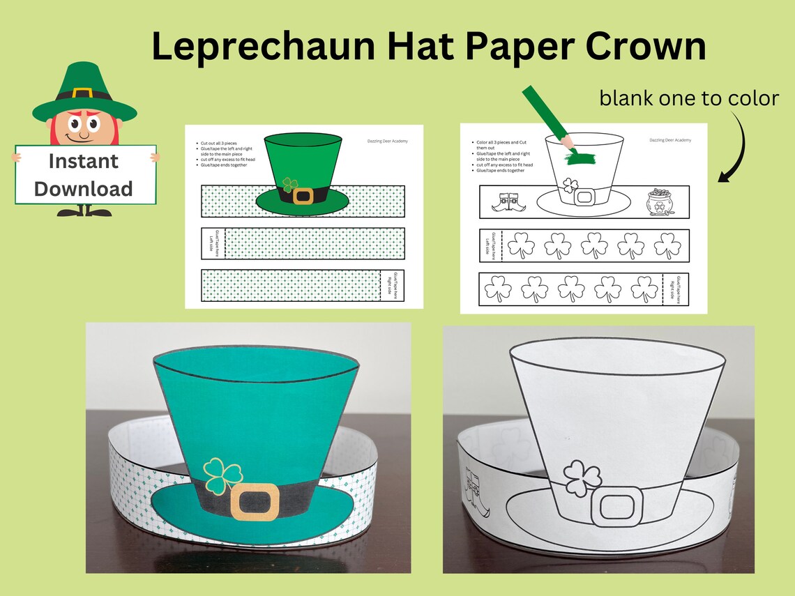 St. Patrick's Day Printable Activities for Kids, Preschool Printable ...