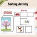 Seasons Printable for Kids, Months of the Year Matching Game, Four ...