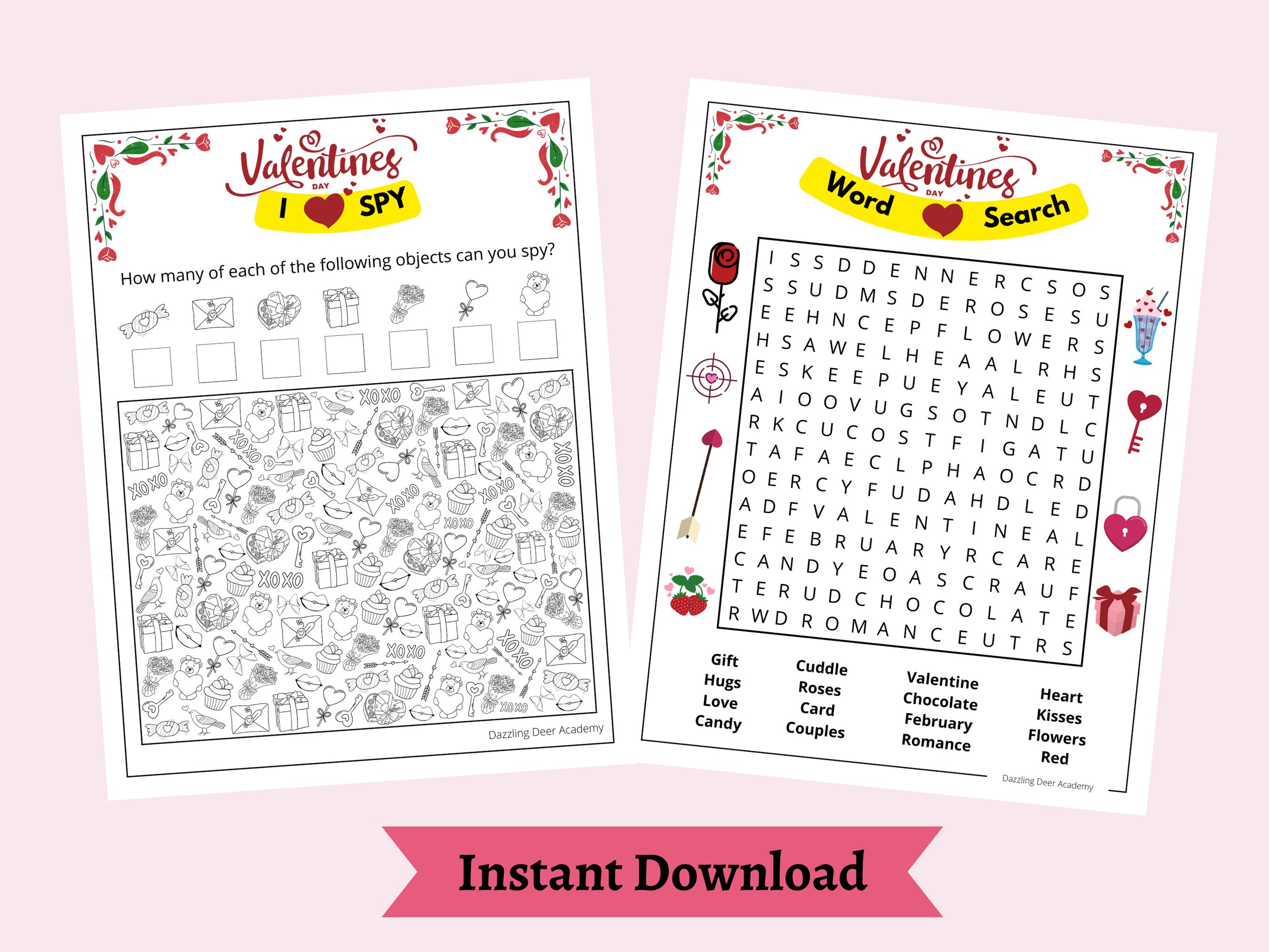 Valentine's Day Activities for Kids, Printable, Valentine Card ...