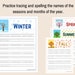 Seasons Printable for Kids, Months of the Year Matching Game, Four ...
