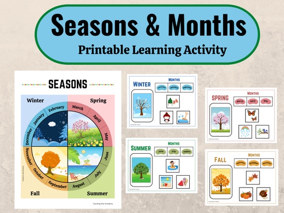 Seasons Of The Year For Kindergarten