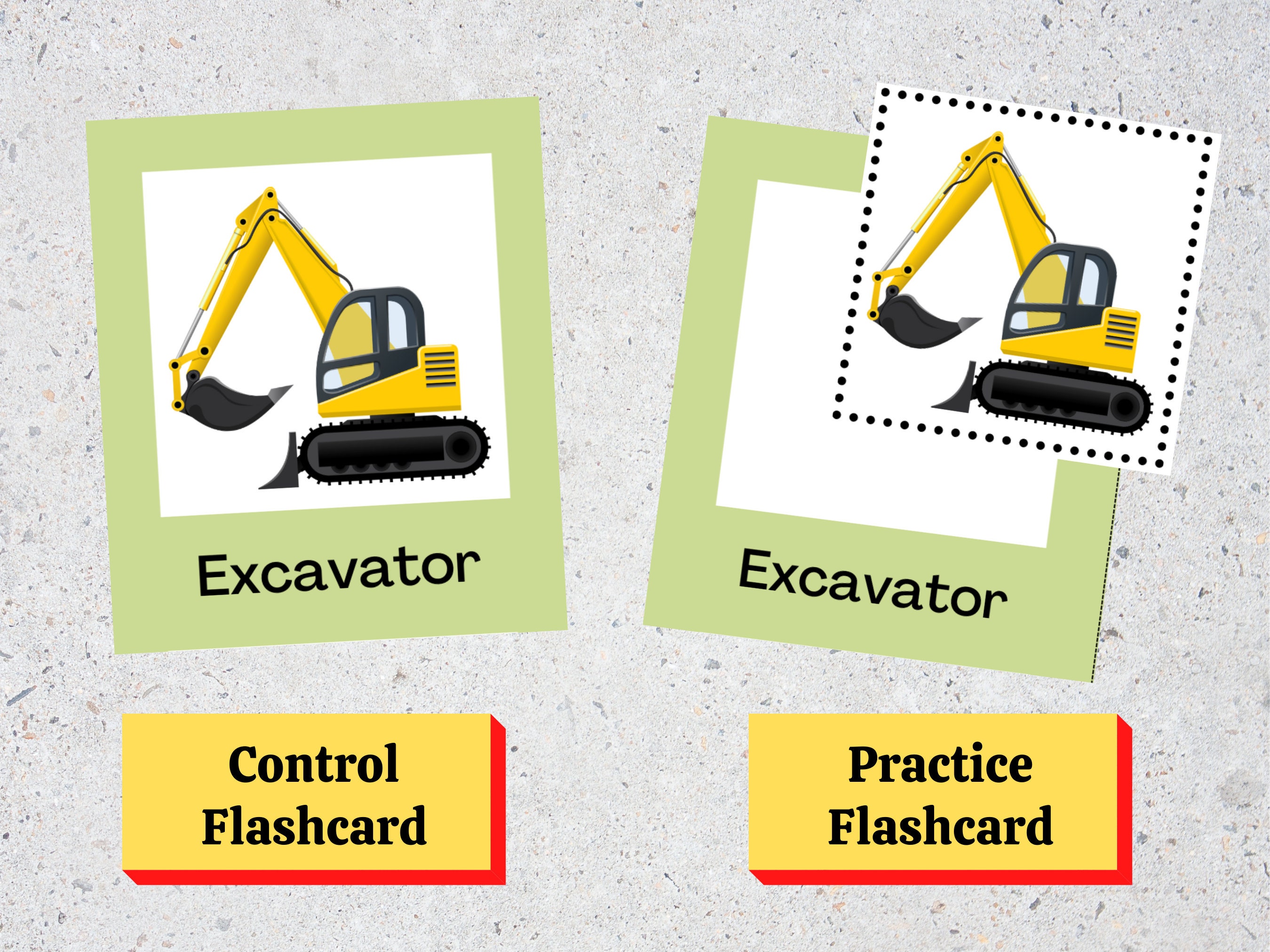30 Vehicle Flashcards Montessori Cards for Kids Printable Construction ...