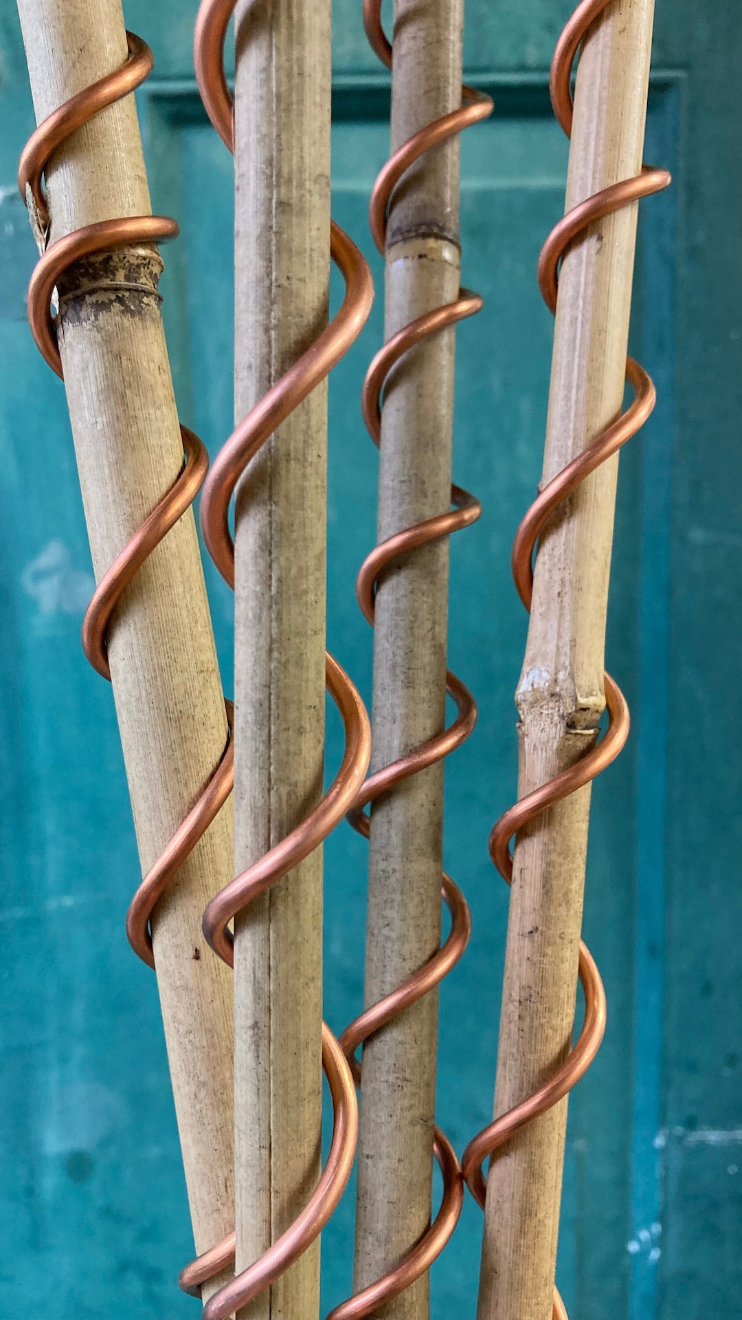 X5 Electroculture Rods 3ft, 2ft, 1ft Copper Coils Garden Antennas ...