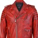 Valdez Men's Real Leather Red Motorcycle Leather Biker Jacket in Dirty ...