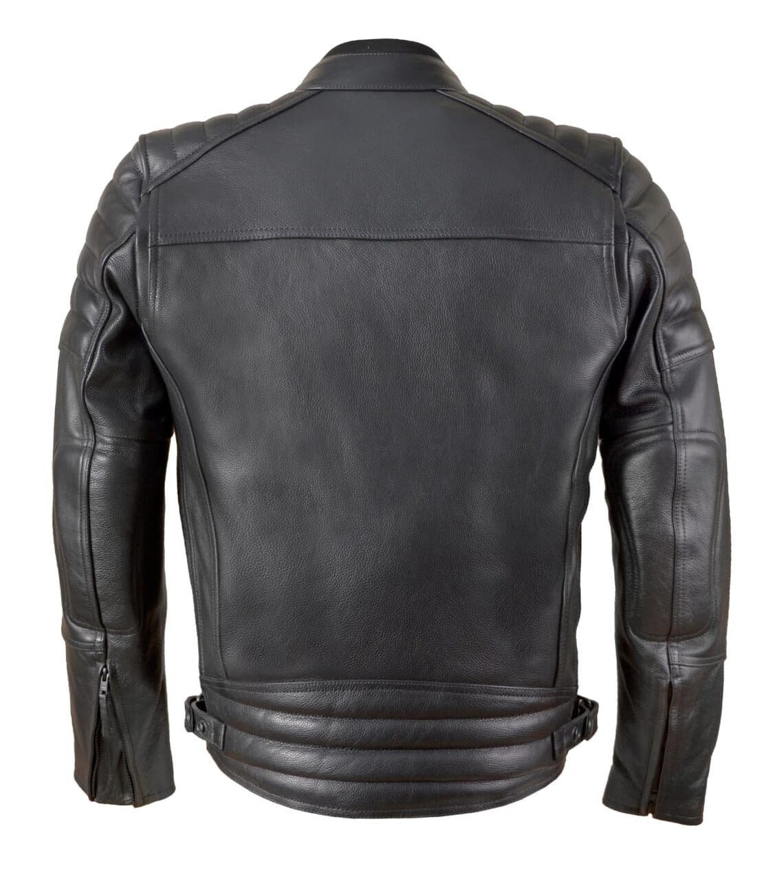 MUGELLO Men's Real Leather Motorcycle Jacket in Black Cowhide. Perfect ...