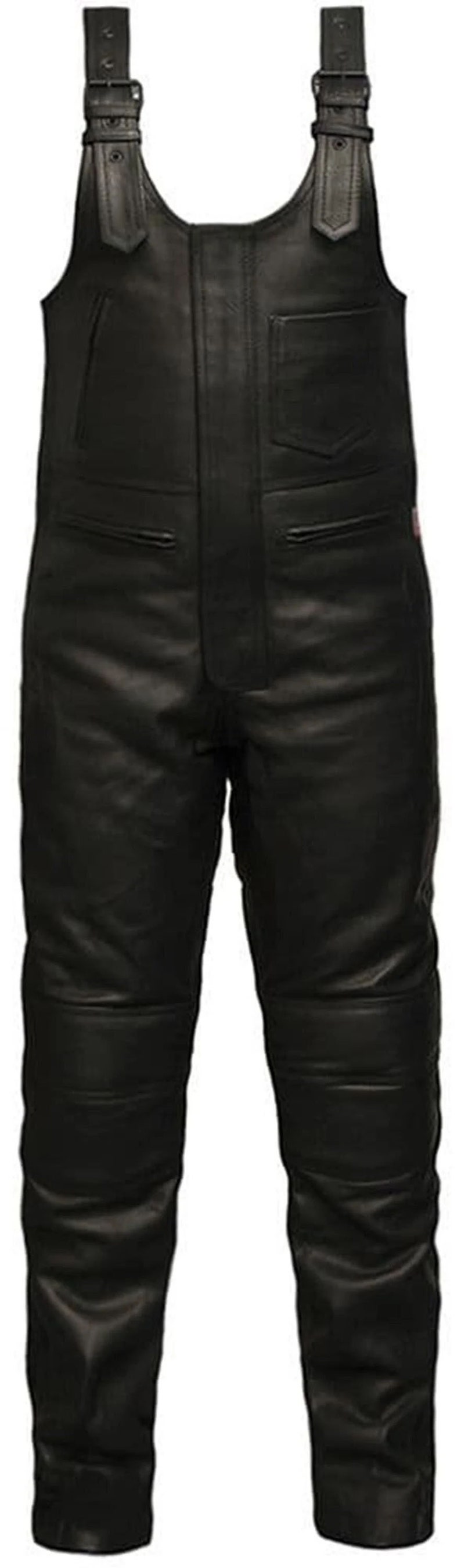 Men’s Leather Motorcycle Dungarees / Salopettes – Premium Cowhide Bib ...