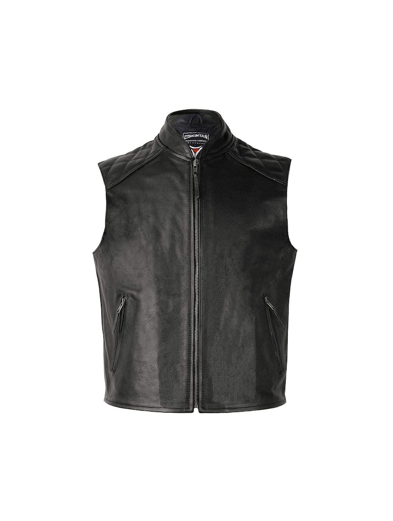 Ranger Leather Vest, Biker Waistcoat, Motorcycle Cut-off, Cowhide, SOA ...