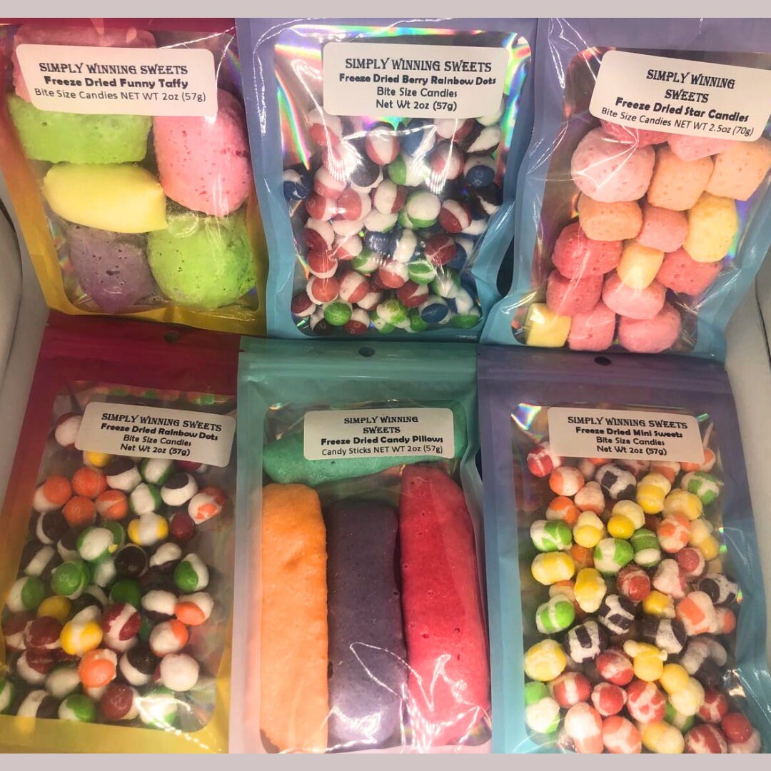 Freeze Dried Candy Variety Pack 6 Bags Great Gift Fun Experience Combo ...