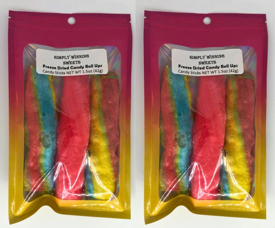 Freeze Dried Candy Roll Ups 2 Pack, Astronaut Space Moon Food Candies ...
