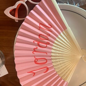 Personalised Handwritten Paper Fan - Etsy