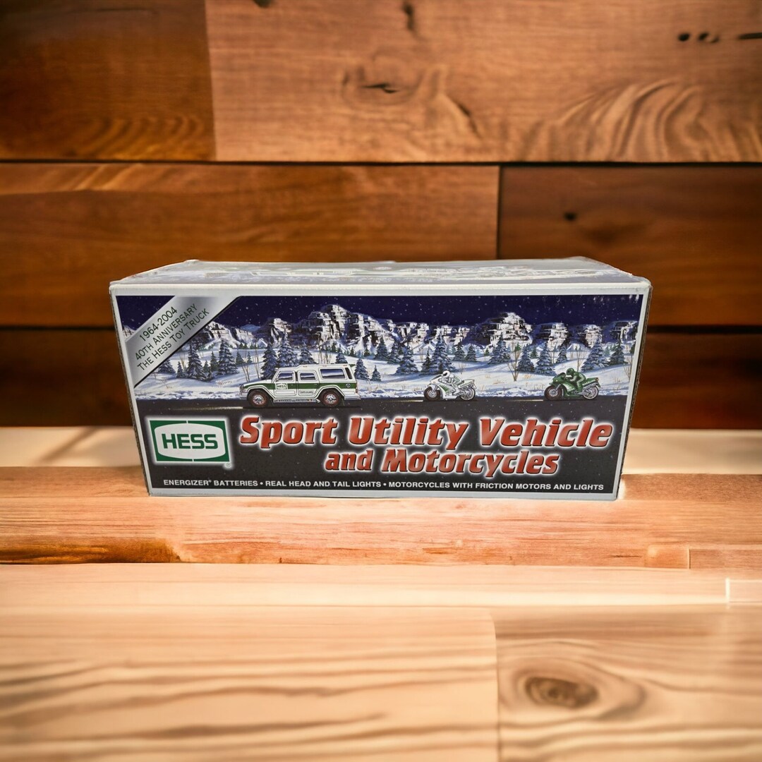 Vintage 2004 Hess Sport Utility Vehicle & Motorcycles Collectible Toy ...