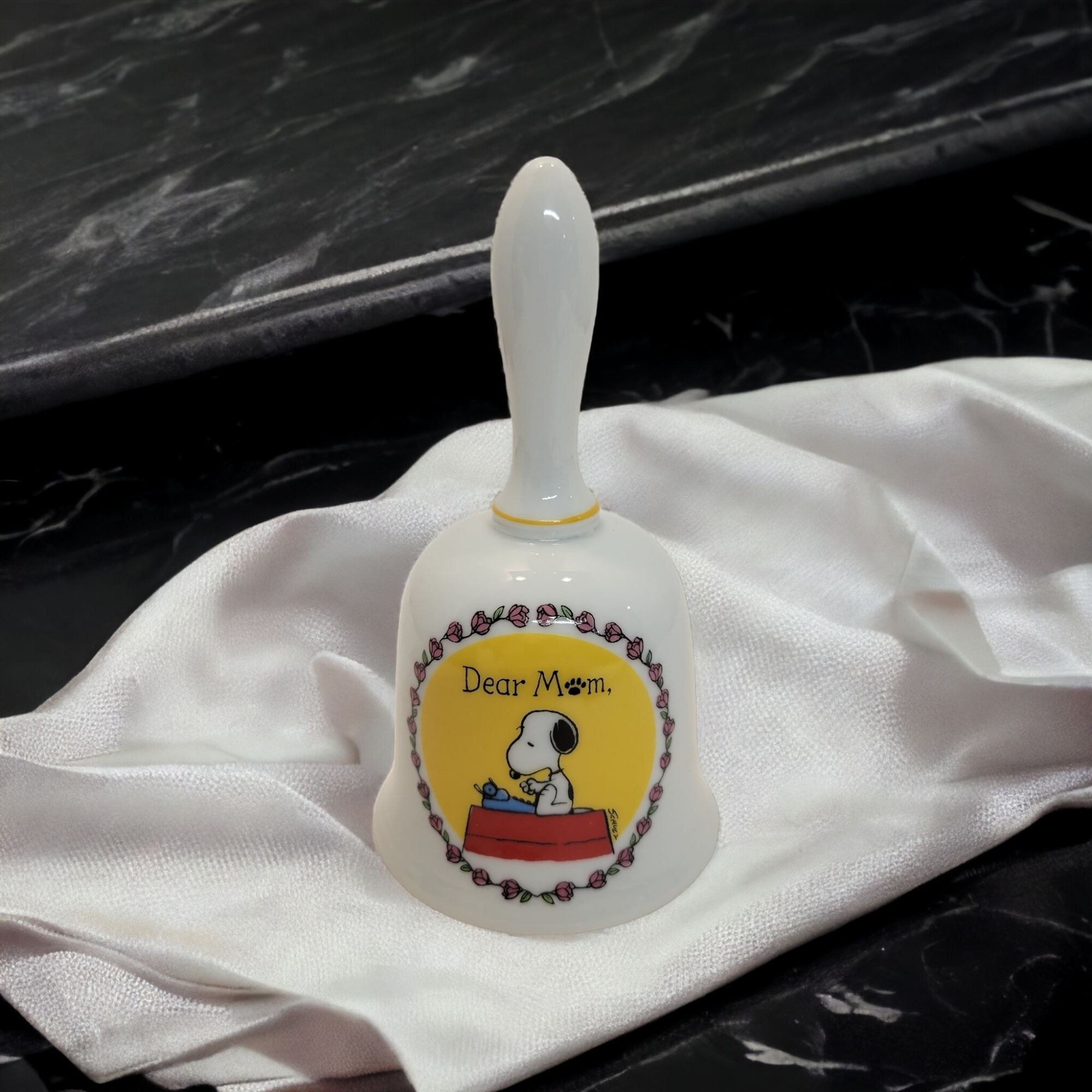 Vintage 1979 Schmid Peanuts Signature Series Collector Bell dear Mom - Etsy