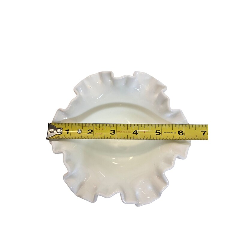 Vintage Fenton White Milk Glass Hobnail Pedestal Vase Bowl Compote ...