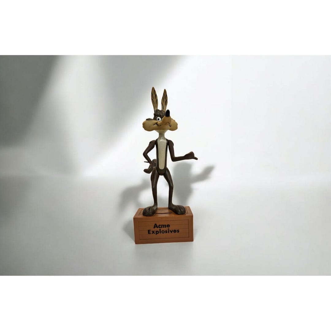 Vintage 1968 Warner Bros Wile E Coyote Piggy Bank Acme Explosives ...