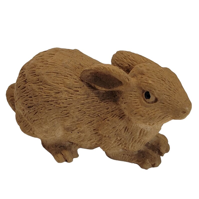 Vintage Pair of 2 Miniature Ceramic Bunnies Rabbits Figurines Animals ...