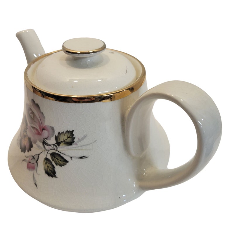 Vintage Arthur Wood Sandon Porcelain Teapot Floral Decor Gold Rimmed ...