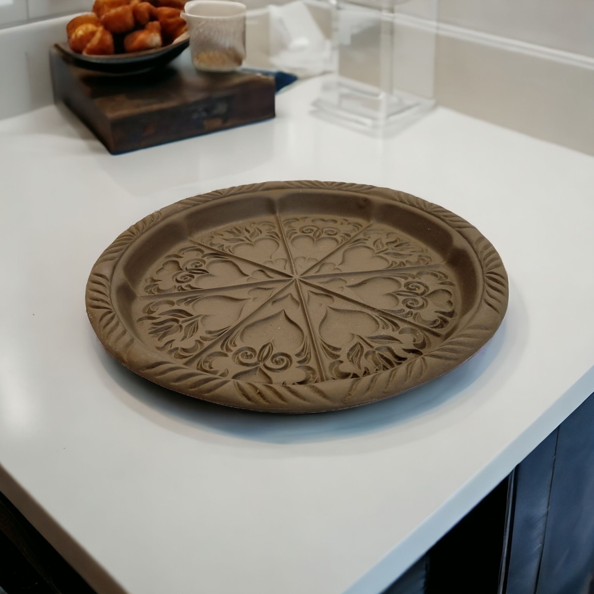 Hartstone USA the Shortbread Mold Stoneware Hearts Tulips Design - Etsy