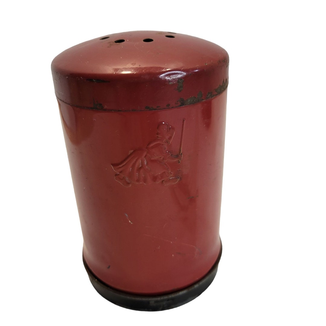 Vintage Red & Black Dutch Girl Cleanser Powder Tin Shaker Collectible ...