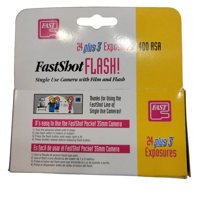 Lot of 2 Fast Shot Flash Single Use Camera 27 Exposure Expired - Etsy