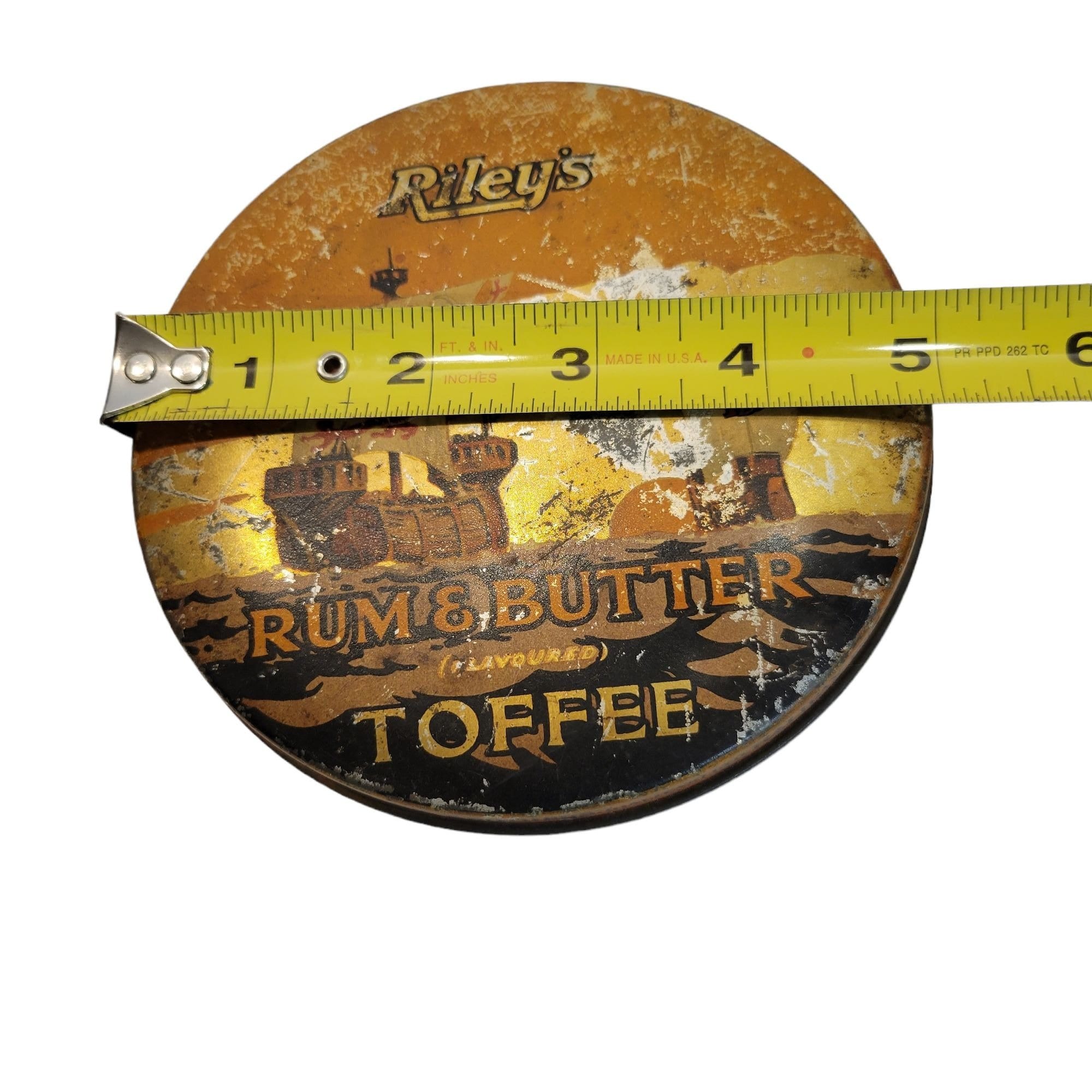 Vintage Rileys Rum & Butter Toffee Tin Riley Bros Halifax England Candy ...