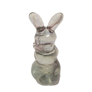 Vintage Clear Art Glass Bunny Rabbit Paperweight Easter Decoration - Etsy