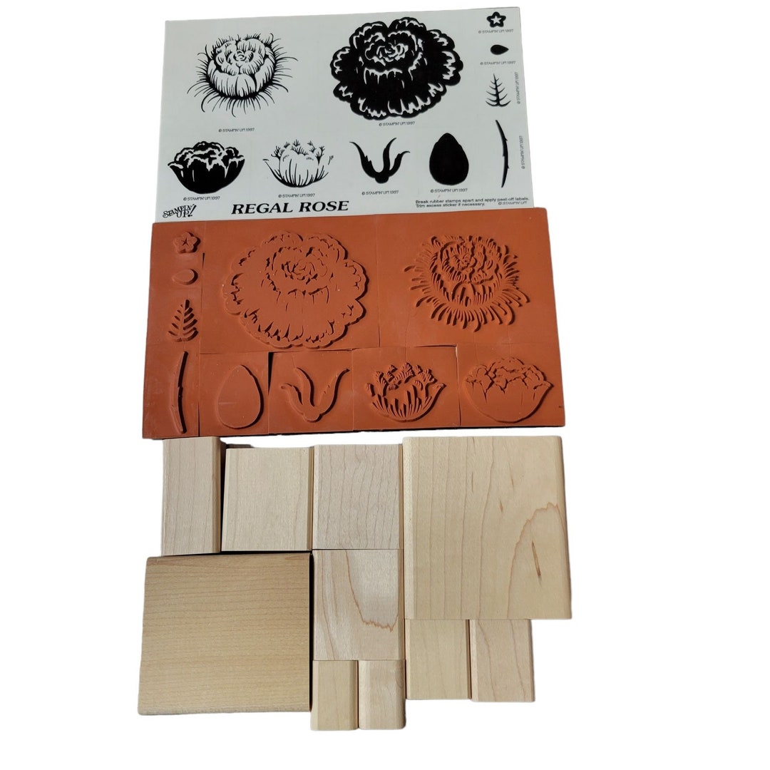 Vintage 1997 Stampin' Up! "regal Rose" Stamp Set NOS Never Used - Etsy