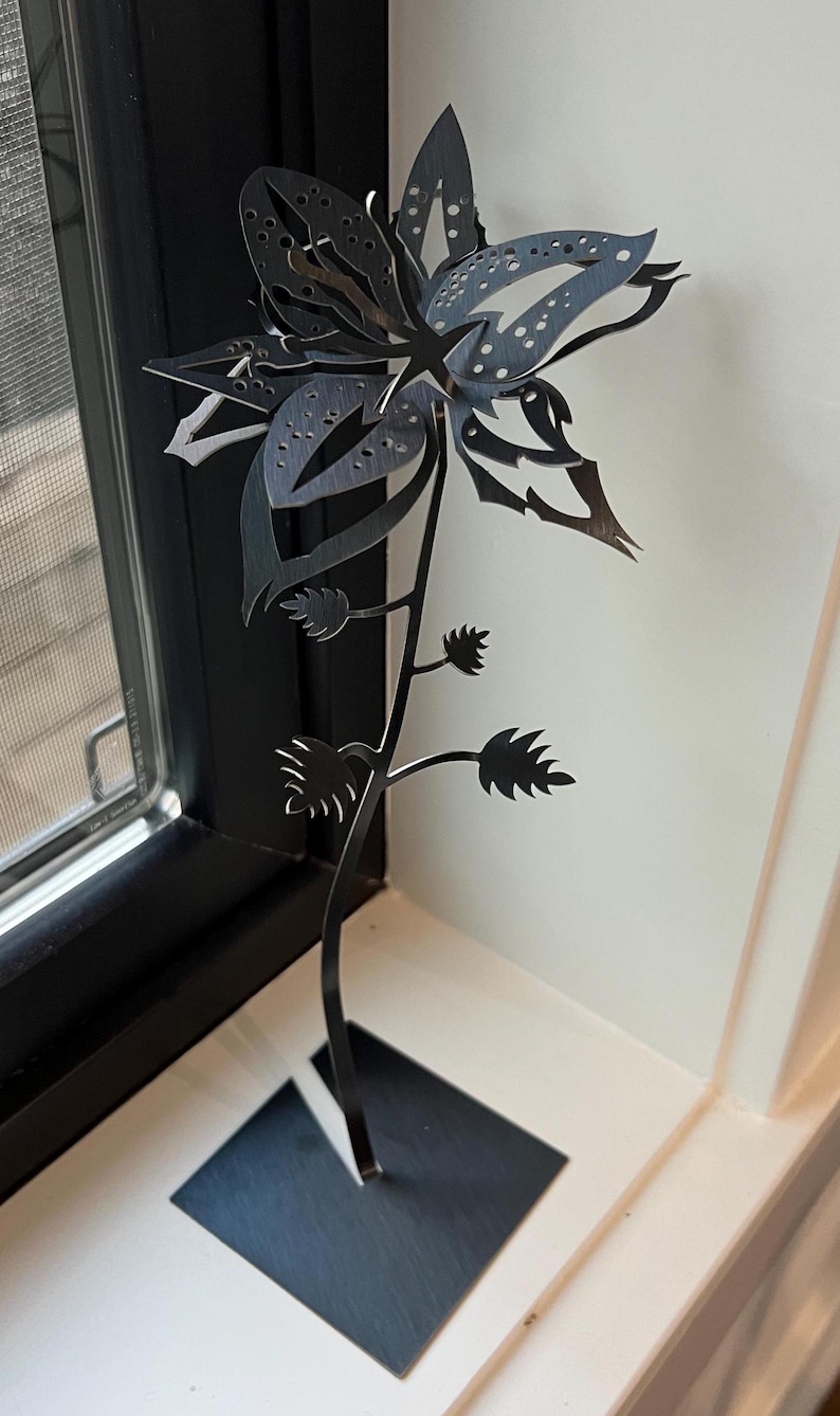 Hibiscus Standing Flower - CNC Cut File - Cut Ready DXF - Etsy