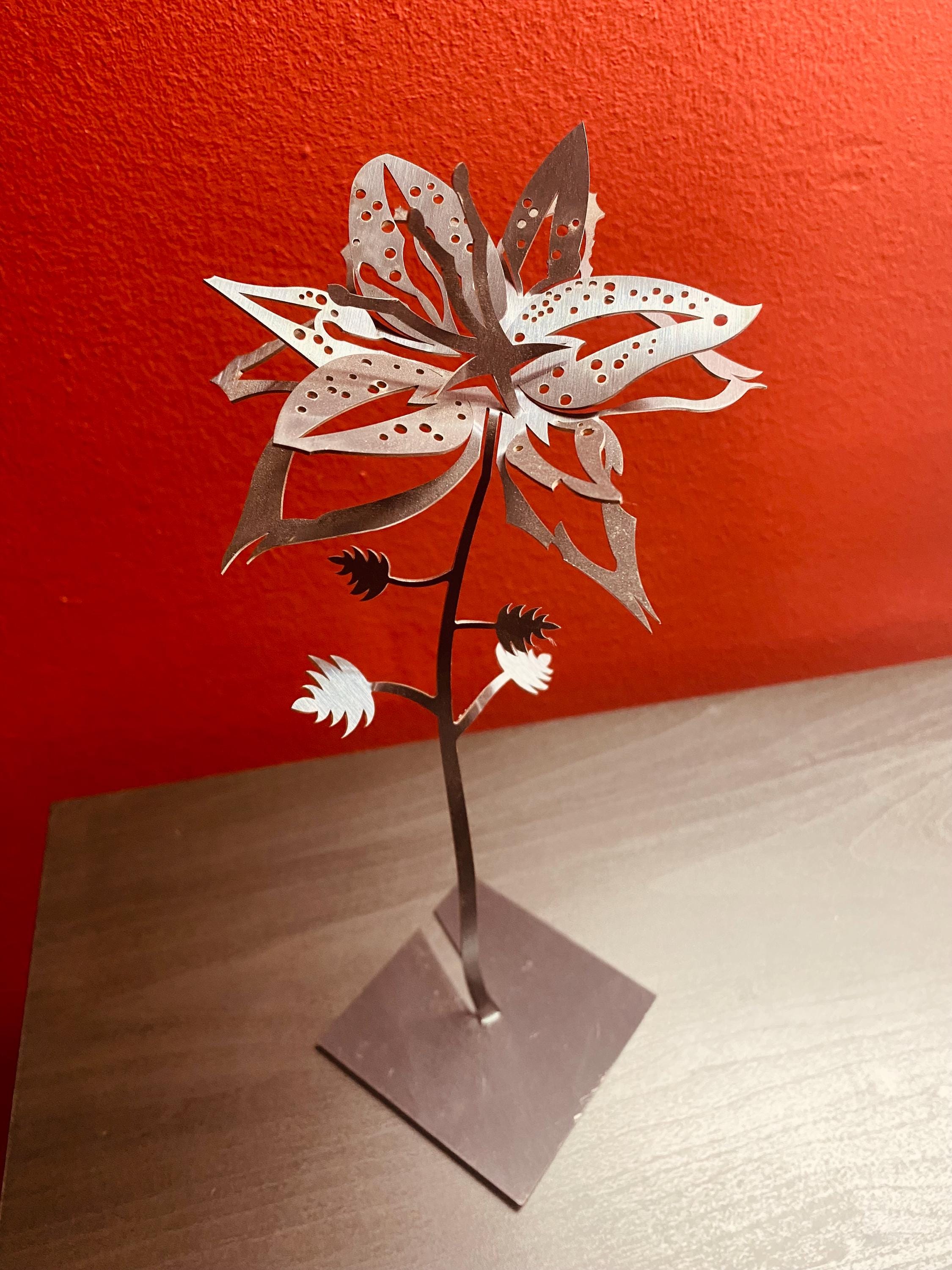 DXF Cut File for Metal 3D Hibiscus Flower - Etsy