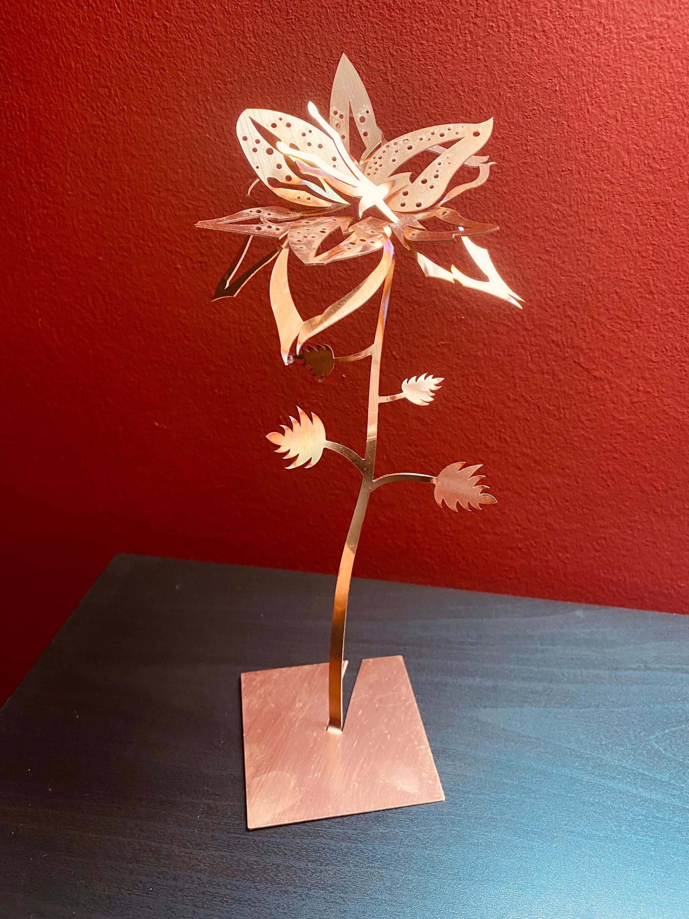 DXF Cut File for Metal 3D Hibiscus Flower - Etsy