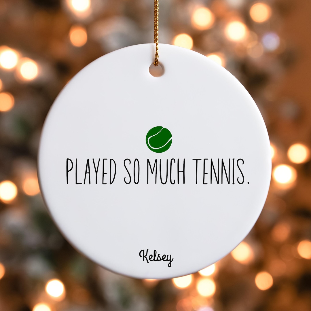 Custom Tennis Ornament for Women Tennis Racket Ornament Tennis Ball ...